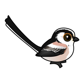 Meet the Long-tailed Tit: Fluffy Flock Bird | Birdorable Birds