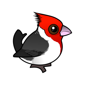 Discover the Vibrant Red-crested Cardinal with Birdorable