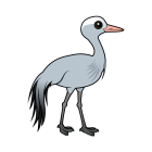 Birdorable's Cute Cartoon Blue Crane - Info & Gifts