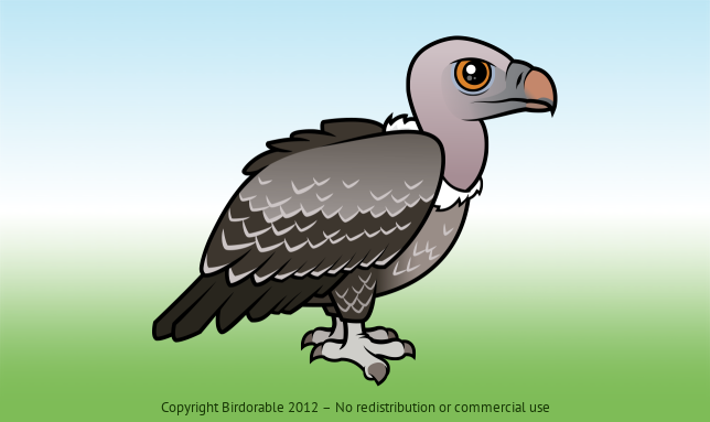 Cute Rüppell’s Vulture - The World's Highest Flyer | Birdorable Birds