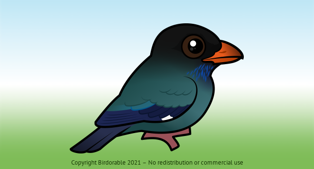 Birdorable Dollarbird AKA Dark Roller