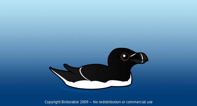 Cute Razorbill by Birdorable
