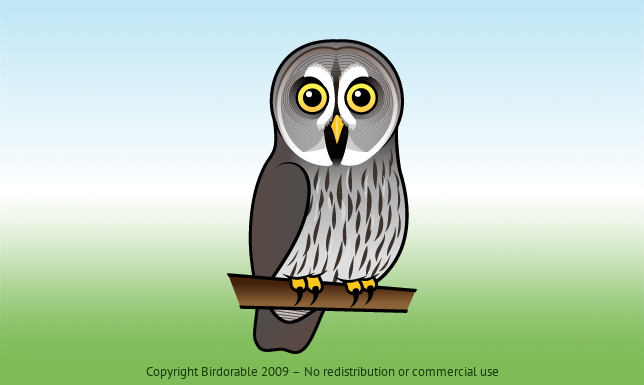 Meet the Adorable and Elusive Great Grey Owl by Birdorable