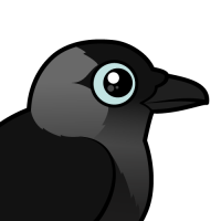 Cute Jackdaw by Birdorable