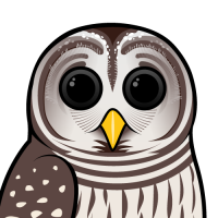 Cute Barred Owl by Birdorable