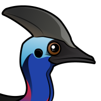 Cute Southern Cassowary by Birdorable