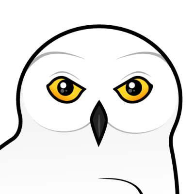 Cute Snowy Owl by Birdorable