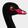 Black Swan Coloring Page by Birdorable