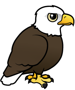Cute Bald Eagle by Birdorable