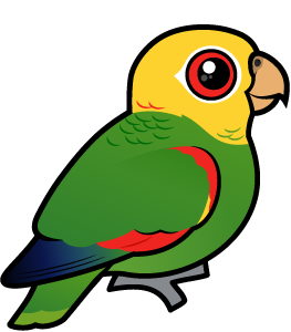 Meet the Cute Yellow-headed Amazon by Birdorable