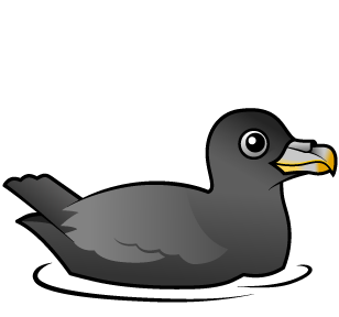 Cute Northern Fulmar by Birdorable