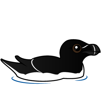 Cute Razorbill by Birdorable