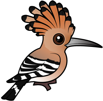Cute Hoopoe by Birdorable