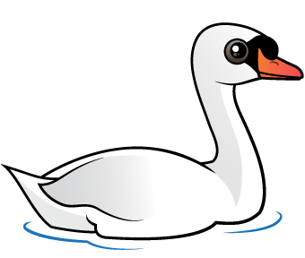 Cute Mute Swan by Birdorable