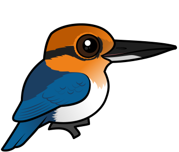 Meet the Guam Kingfisher by Birdorable