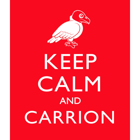 Funny Keep Calm & Carrion Gifts with Birdorable Vulture
