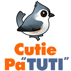 Cutie PaTUTI Funny Tufted Titmouse Gifts by Birdorable