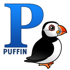 P is for Puffin Cute Bird Gifts | Birdorable Alphabet