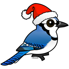 Buy Cute Blue Jay Santa Claus Christmas Apparel & Gifts