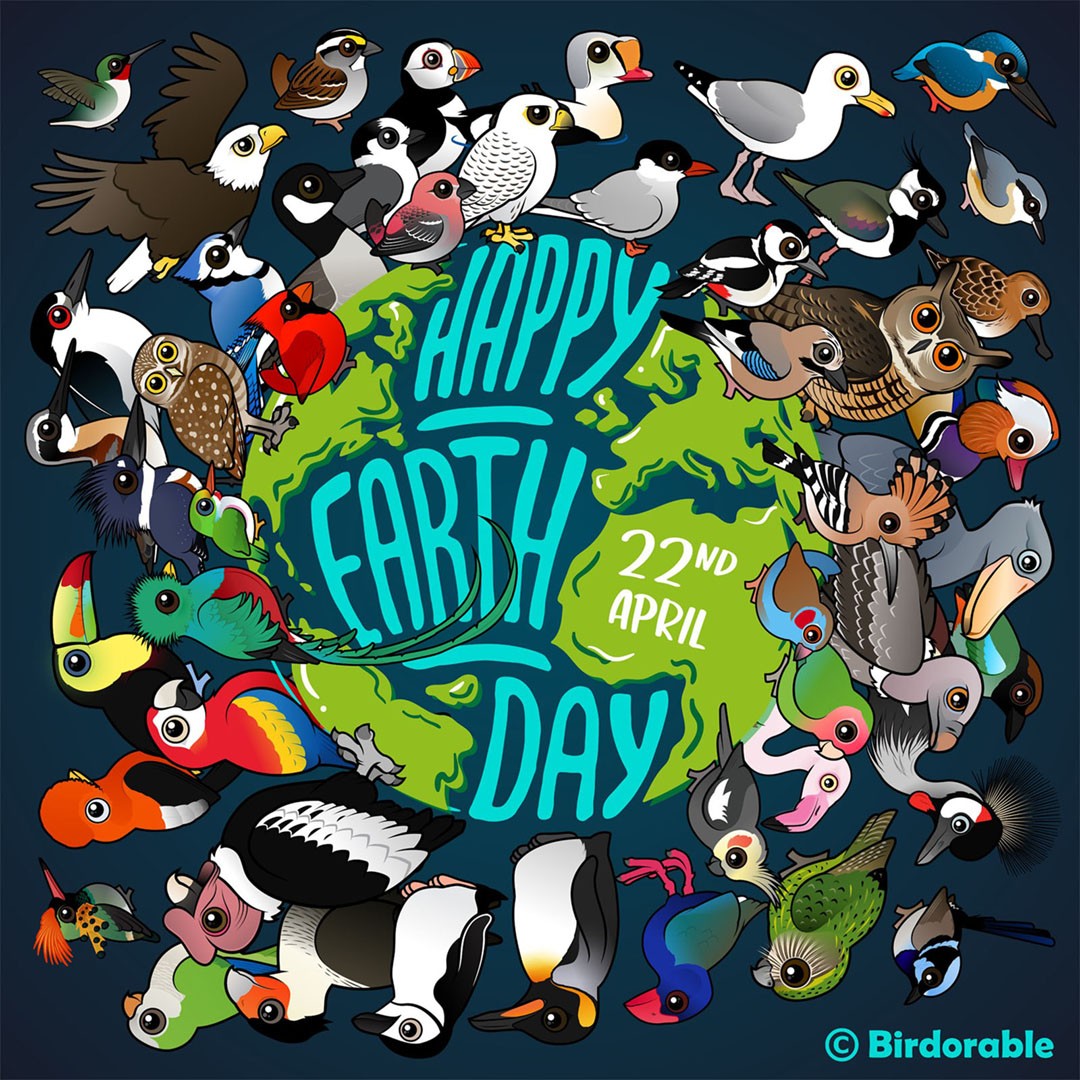 Celebrate Earth Day with Birdorable Shareable Graphics