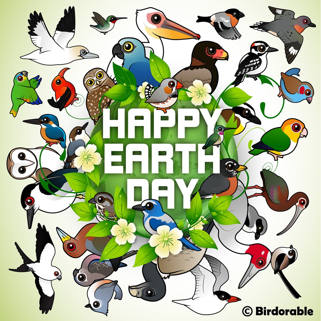 Celebrate Earth Day with Birdorable Shareable Graphics