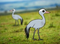 Birdorable's Cute Cartoon Blue Crane - Info & Gifts