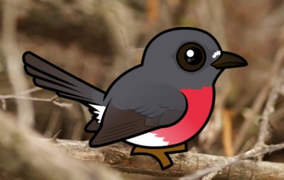 Birdorable Rose Robin from Australia