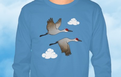 Cute Sandhill Crane by Birdorable