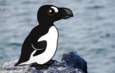Cute Great Auk by Birdorable