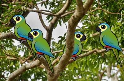 Meet the Cute Red-bellied Macaw | Birdorable Birds