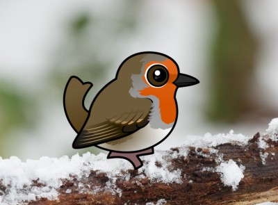 Meet the European Robin by Birdorable - Iconic Songbird of Europe