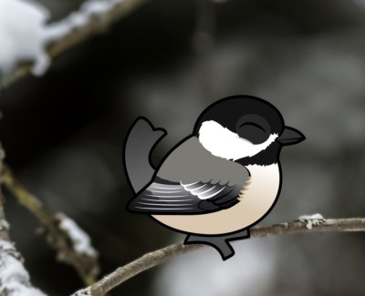 Meet the Cute Black-capped Chickadee by Birdorable