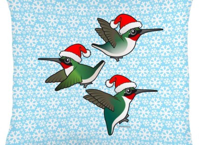 Meet the Cute Ruby-throated Hummingbird by Birdorable